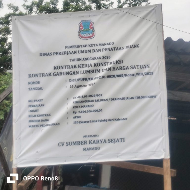 Mega Proyek Pembangunan Drainase Bandrol Miliaran Rupiah Tak Kunjung ...